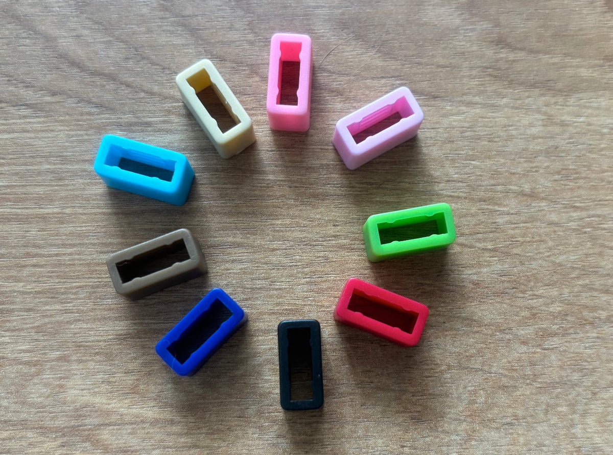 50x 3/8'' (10mm) Plastic Color webbing Keeper -hard style – EmilyCraft
