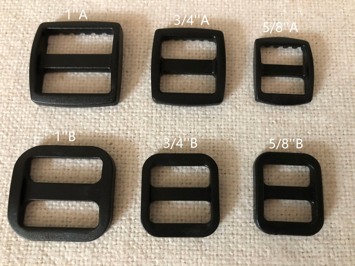 25-500 Wide Mouth Plastic Triglides Webbing Slides for Dog Collar ...